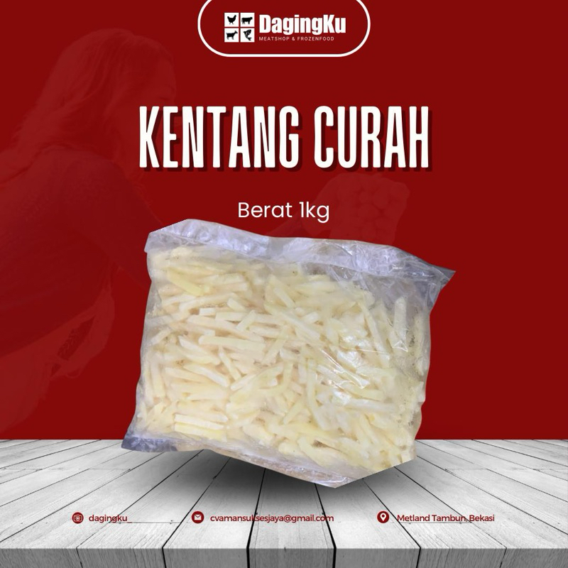 Jual kentang Goreng Curah/French Fries /1kg | Shopee Indonesia