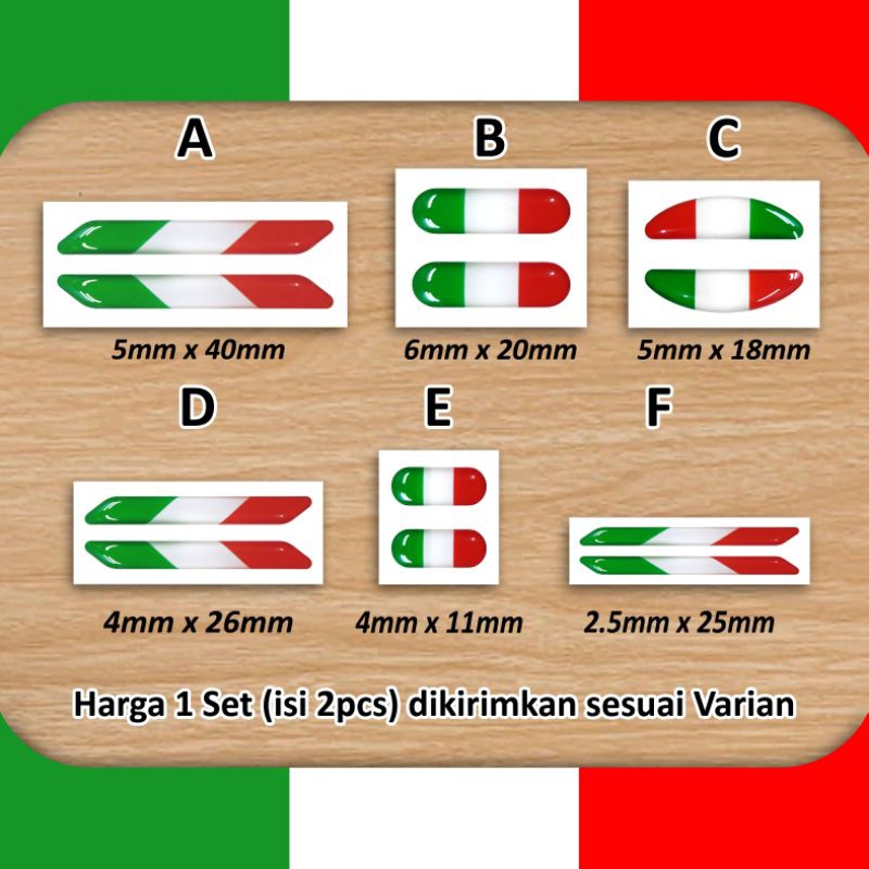 Jual Sticker Timbul Italy Kecil | Shopee Indonesia