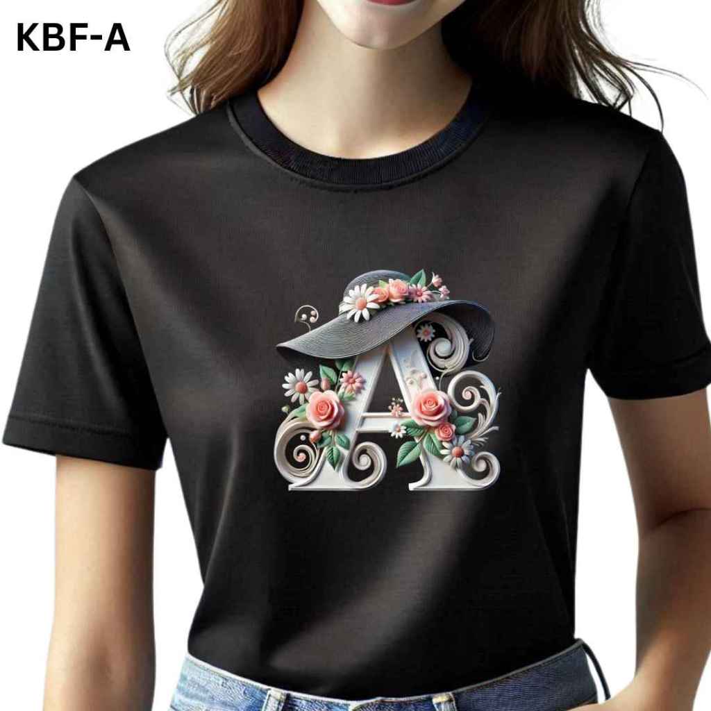 Jual 3DHY KBF A - KBF E KAOS ABJAD A - Z 3D TSHIRT DISTRO BAJU ATASAN ANAK PRIA WANITA SABLON ...