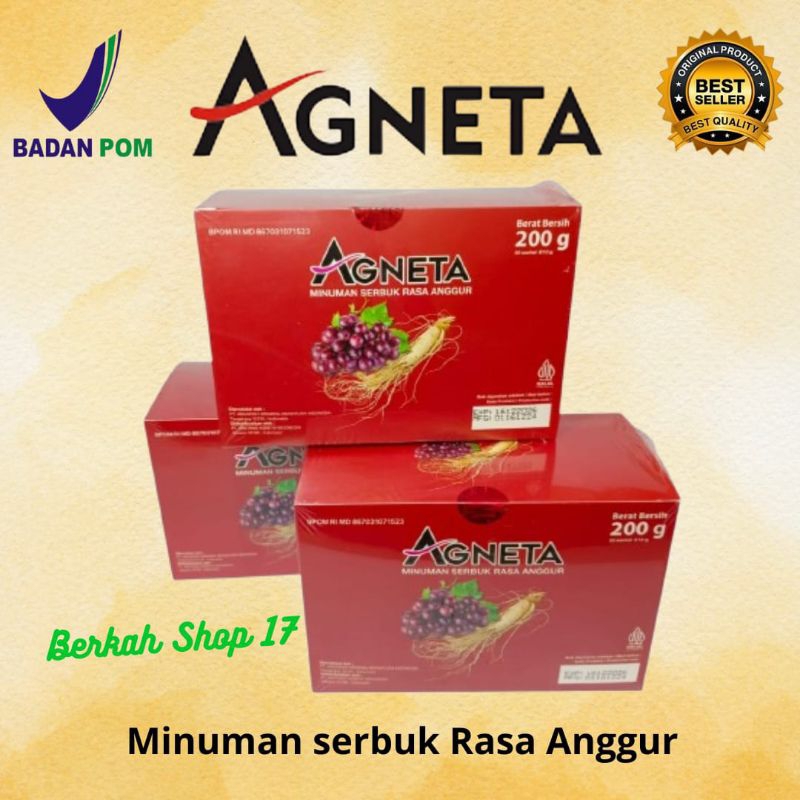 Jual Agneta Red wine Rasa Anggur 1box Isi 20 Sachets | Shopee Indonesia
