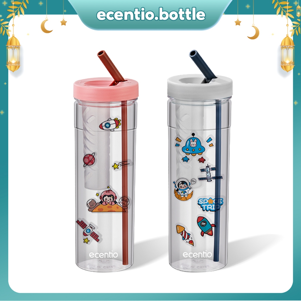 Jual ecentio Botol Minum 780ml DIY sticker cup water / botol BPA Free ...