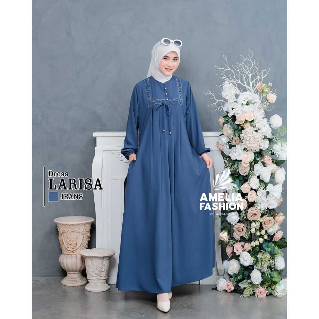 Jual GAMIS & MIDI LARISA SABRINA ORIGINAL AMELIA APLIKASI SWAROSKY ...