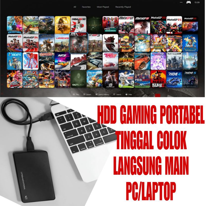 Jual HDD Eksternal 500GB Full Isi Game Langsung Main | Shopee Indonesia