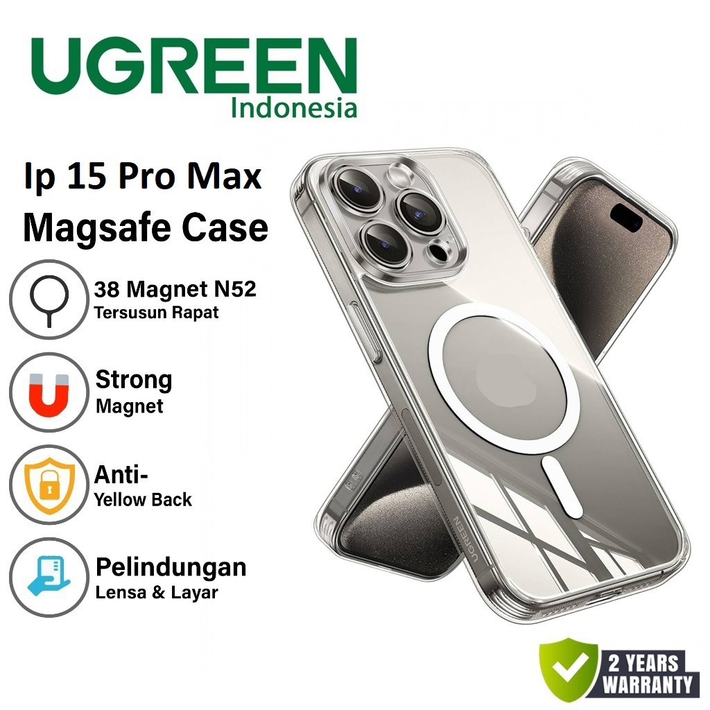 Jual UGREEN 25399 Premium MagSafe Classy Clear Case Compatible for ...