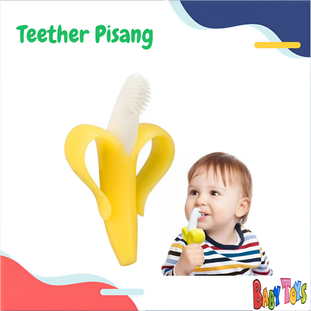Jual BabyToys Sikat Lidah Gigi Gusi Bayi Jagung Pisang / Teether Bayi ...