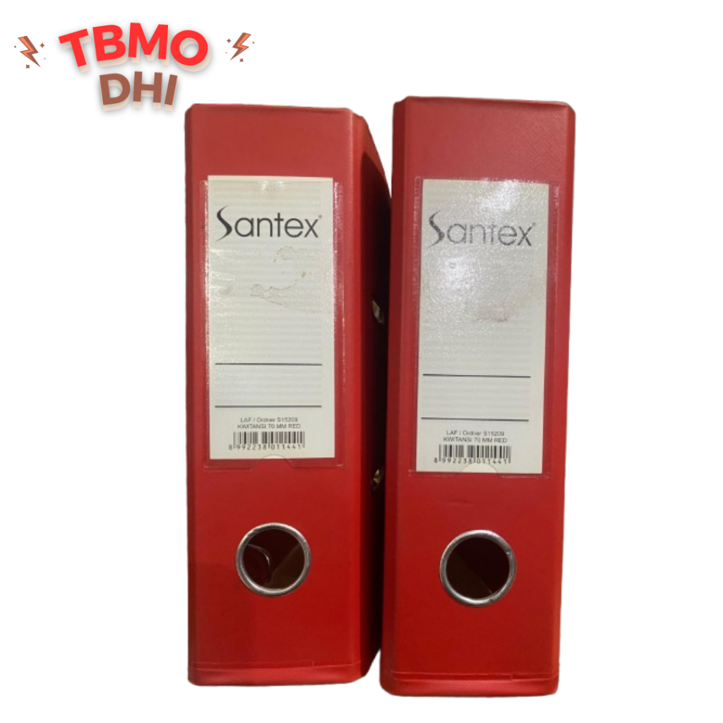 Jual TBMO V-TEC SANTEX ODNER KWITANSI 70MM 09 MERAH S-152 / Ordner A5 | Shopee Indonesia