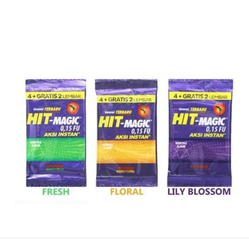 Jual HIT Magic Paper Aksi Instan Renceng isi 12 Sachet @ 4 lembar ...