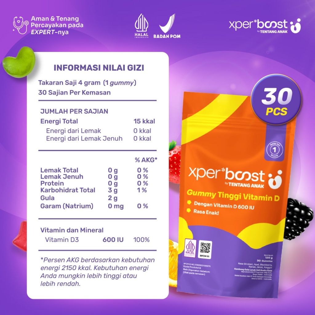 Jual Expert Boost - Gummy Vitamin D 600 IU Anak dan Dewasa | Boost ...