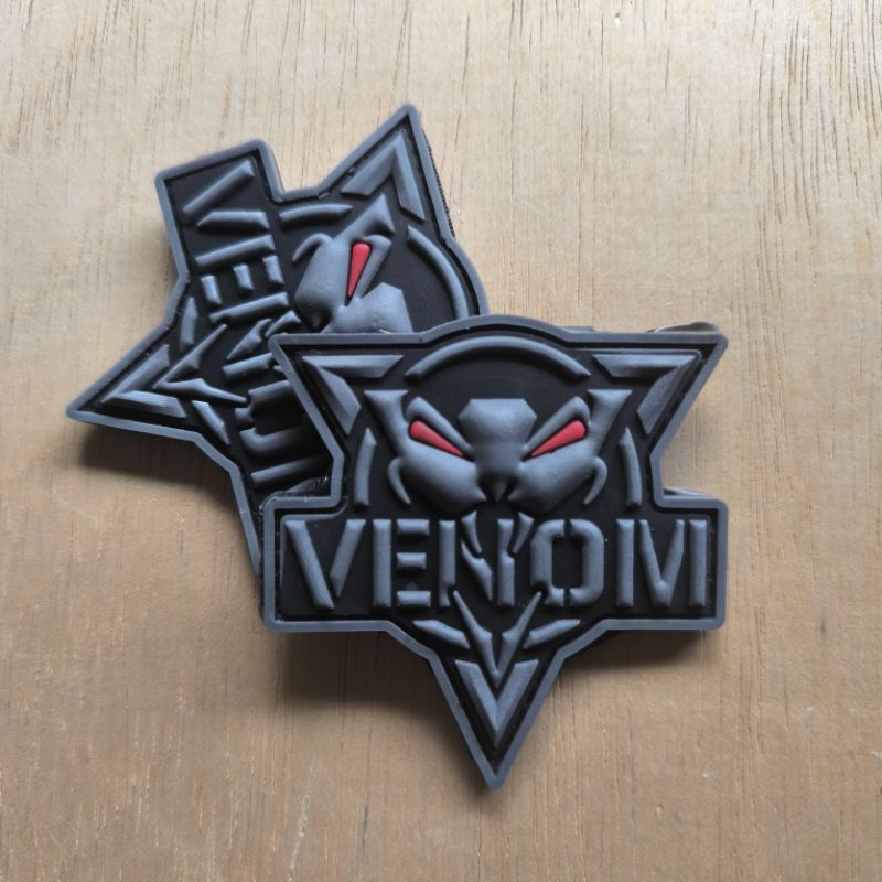 Jual patch rubber pvc logo venom 3D timbul tempelan emblem aksesoris karet velcro | Shopee Indonesia