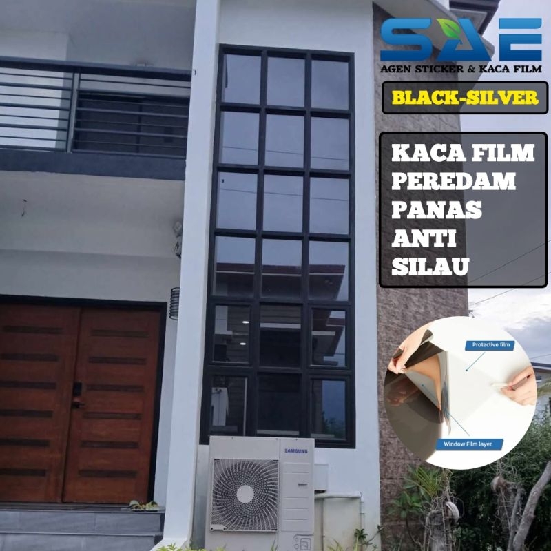 Jual Sticker Kaca Film One Way Silver Cermin Jendela Rumah Gedung L ...