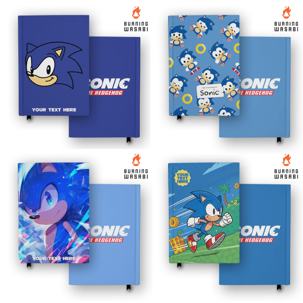 Jual Buku Catatan Notebook Sonic The Hedgehog SEGA Hardcover Custom ...