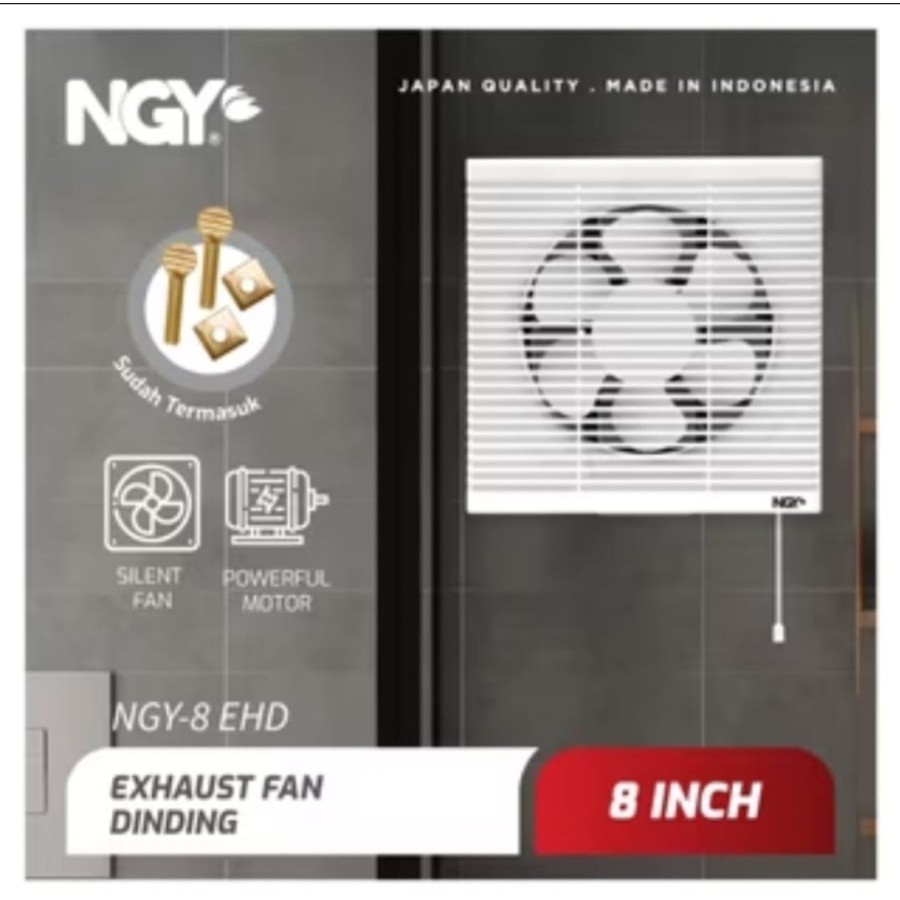 Jual NGY Wall Exhaust Fan NGY-8 EHD / Kipas Angin Hexos Dinding| NAGOYA ...