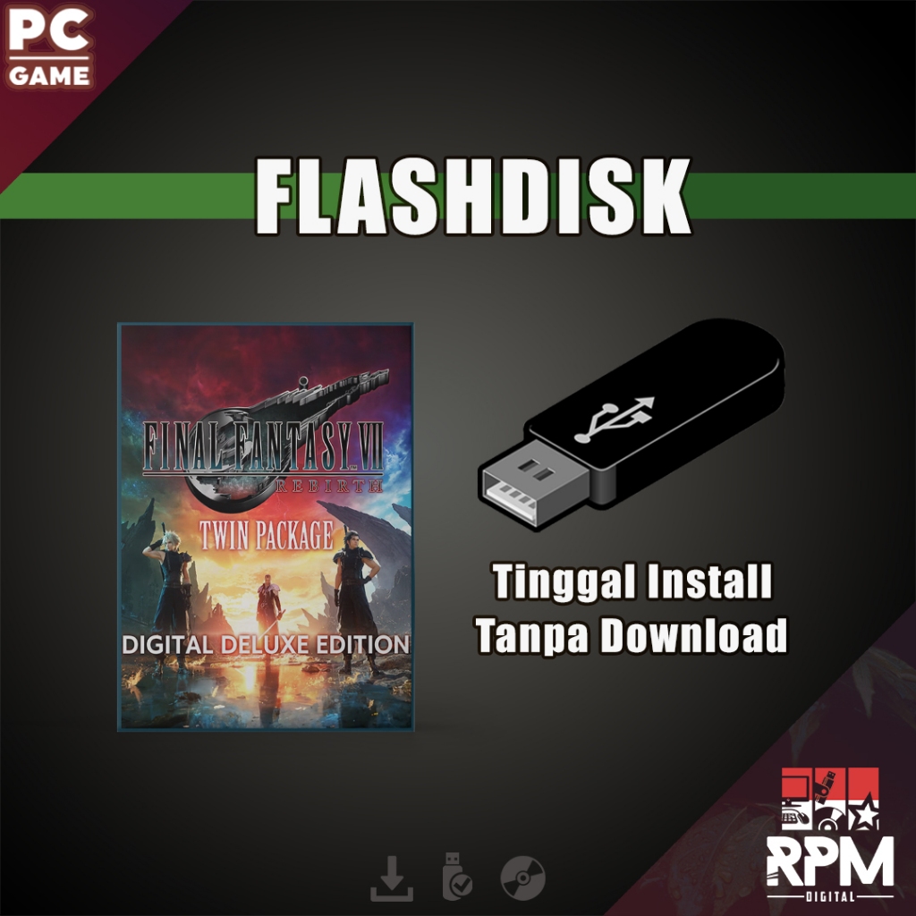 Jual Flashdisk PC Games - FINAL FANTASY VII REBIRTH Deluxe Edition - PC ...