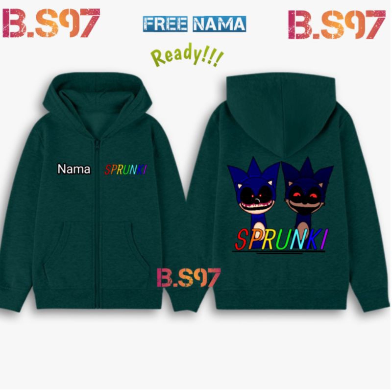 Jual Hoodie Sonic exe Horror Sonic INCREDIBOX SPRUNKI OC, Hoodie Zipper ...