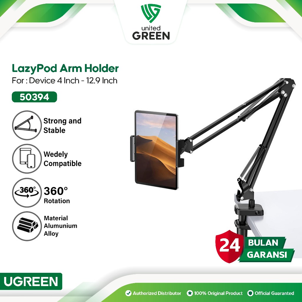 Jual UGREEN LazyPod Stand Holder Penjepit Dudukan Handphone and Tablet ...
