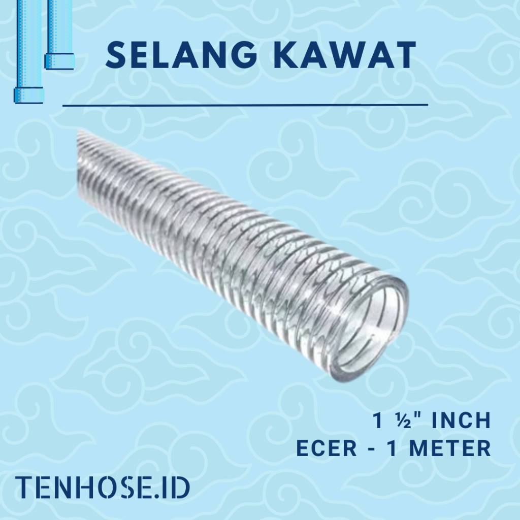 Jual Selang Kawat Spiral 1 ½" Inch dijual per meter (1 Meter) Spring ...