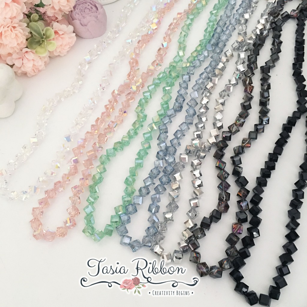 Jual Crystal Ceko A3 AAA Kotak Prisma Glass Grade Per String (Ceko 3A ...