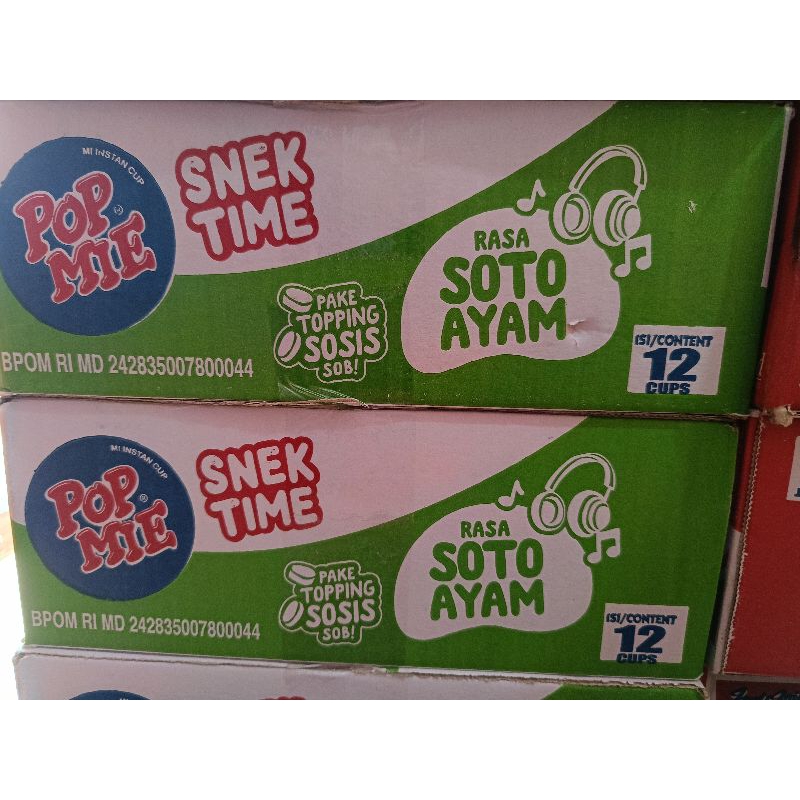 Jual [1 DUS ISI 12 CUP] POP MIE MINI RASA SOTO AYAM | Shopee Indonesia