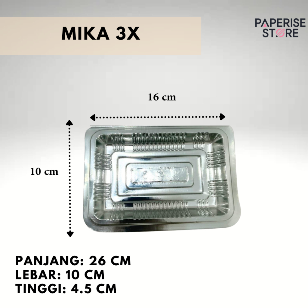 Jual Plastik Box Mika Persegi Panjang Ukuran 3x Isi 100 pcs Kotak ...