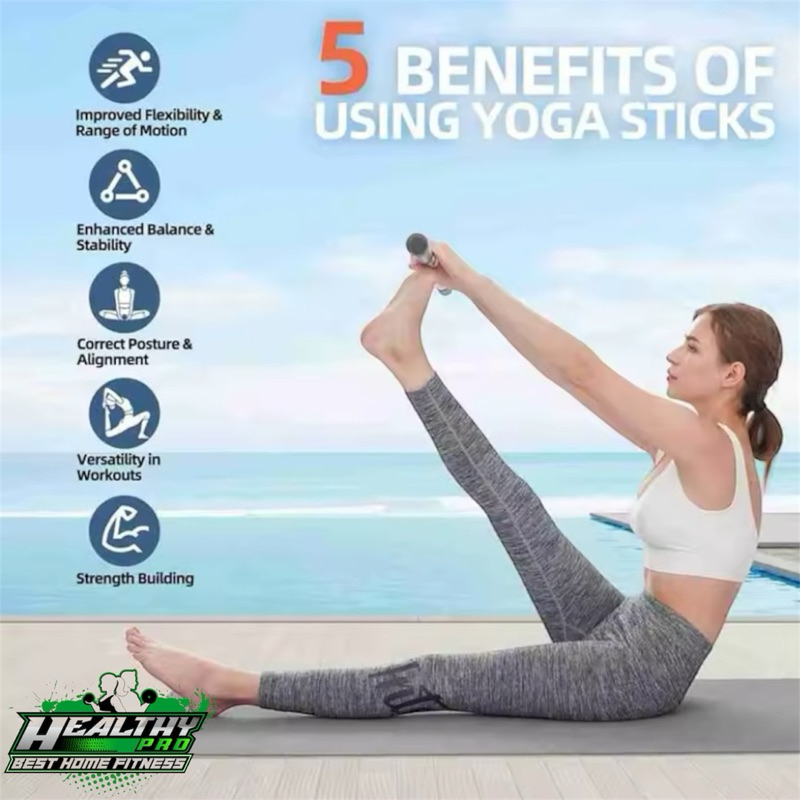 Jual Tongkat Yoga Pilates Tongkat Stretching Tongkat Mobility Versatile ...