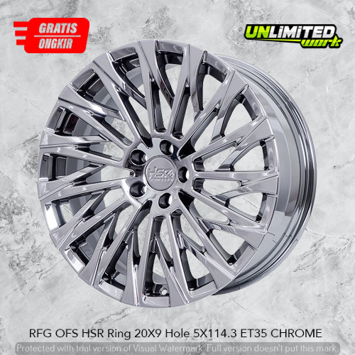 Jual Velg Oem Lexus Black Chrome R20 Pcd 5X114 HSR Forged Tipe RFG OFS Lebar 9 Inch | Shopee ...