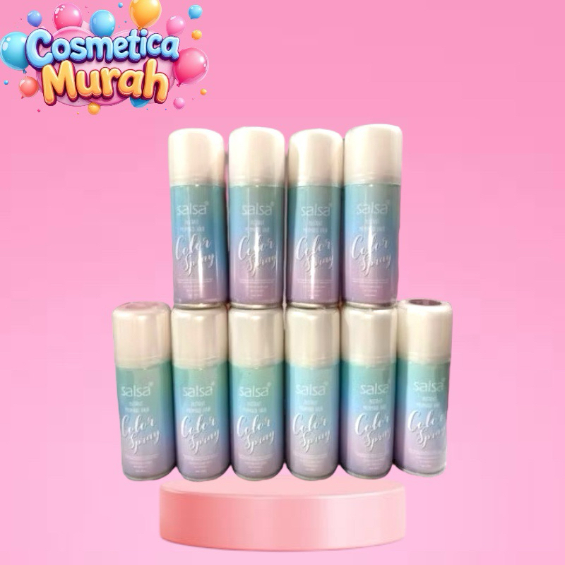 Jual (ua,ox) SALSA HAIR SPRAY COLOUR TEMPORARY - CAT RAMBUT SPRAY YANG ...
