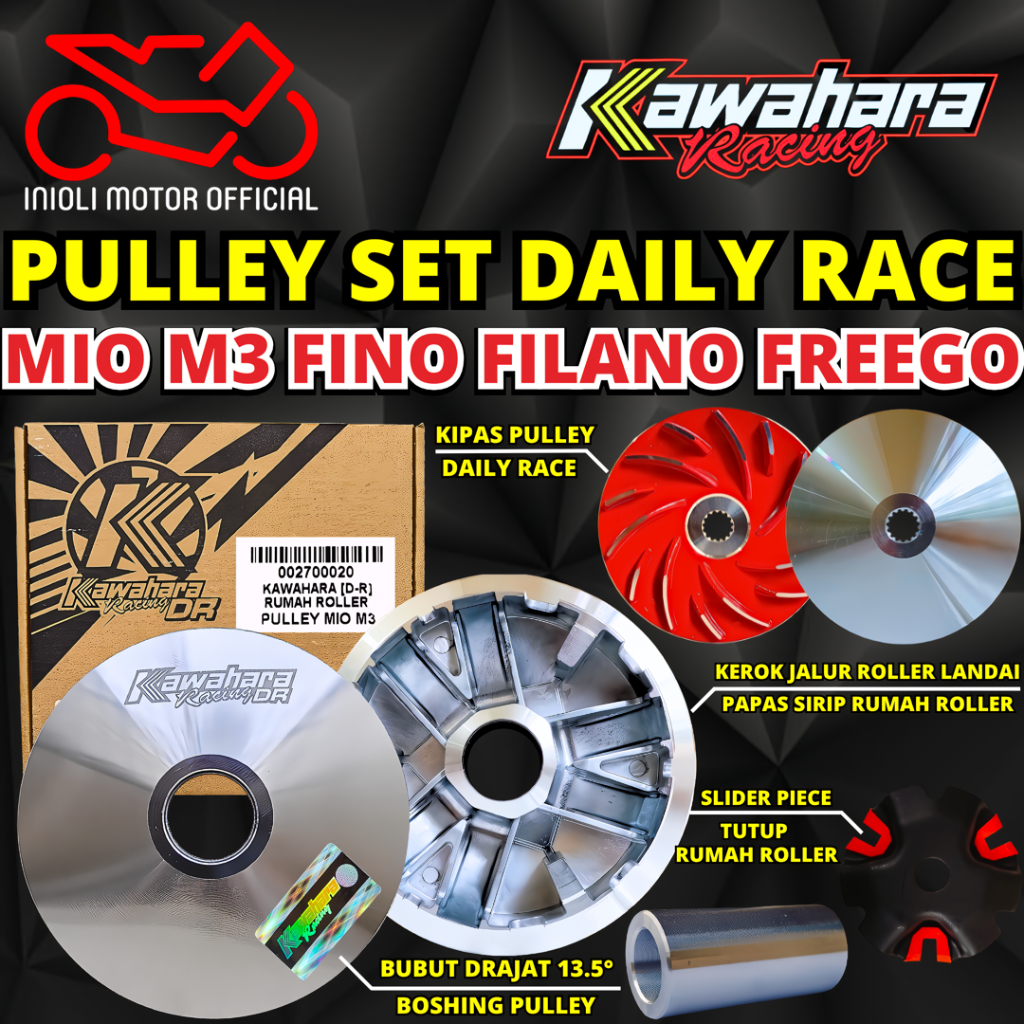 Jual PULLEY SET PULLY RUMAH ROLLER KAWAHARA RACING MIO M3 FINO FI 125 ...