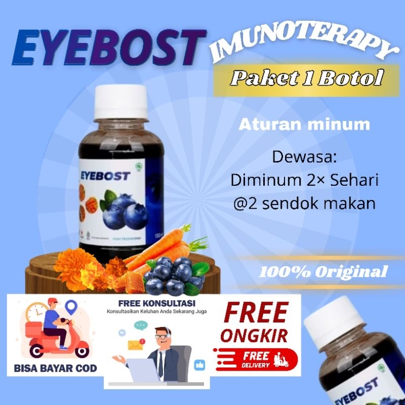 Jual Eyebost Paket 1 Botol Immunotherapy MULTIVITAMIN Untuk Mata ...