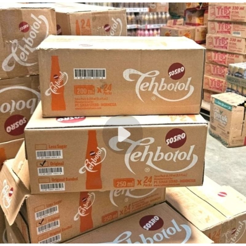Jual Teh Botol Sosro Kotak 250ml (HARGA GROSIR) 1 DUS ISI 24PCS | Shopee Indonesia