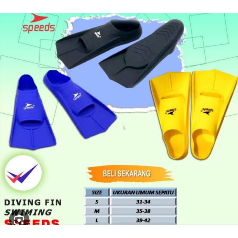 Jual SEPATU KAKI KATAK DIVING RENANG SPEEDS | Shopee Indonesia