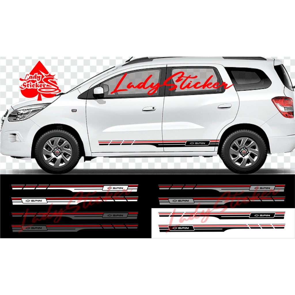 Jual Sticker stiker mobil spin cutting sticker mobil chevrolet spin ...