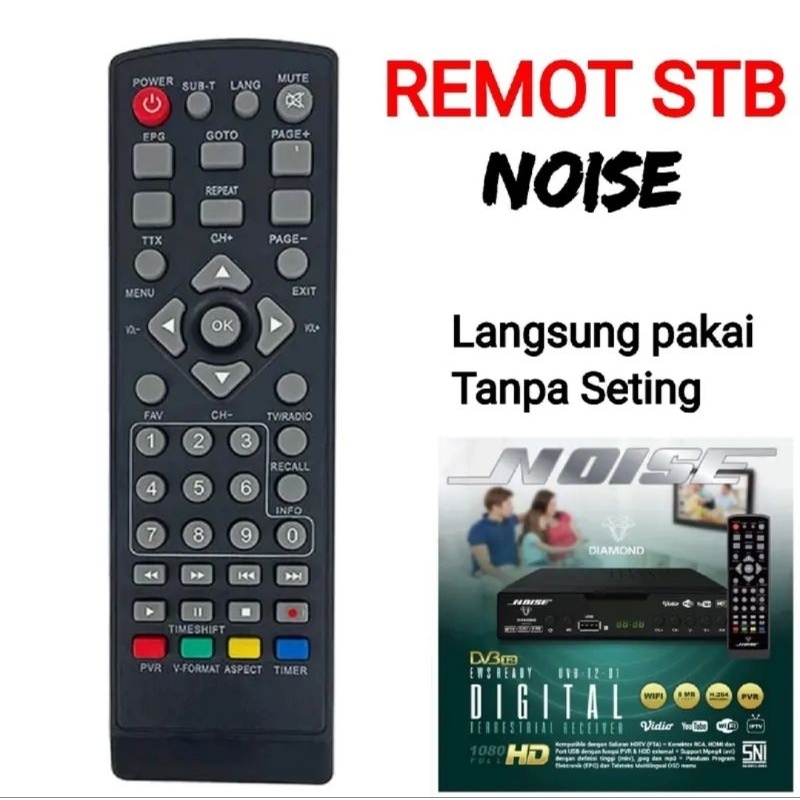 Jual Remote STB NOISE DVB-T2 Remot Langsung Pakai Tanpa Setting ...