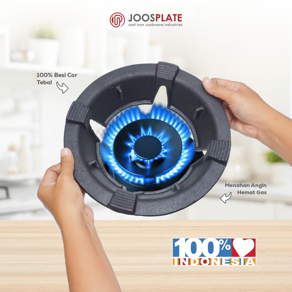 Jual Tatakan Kompor Penahan Angin Kaki 4, 5, 6 - Anti Slip & Besi Cor ...