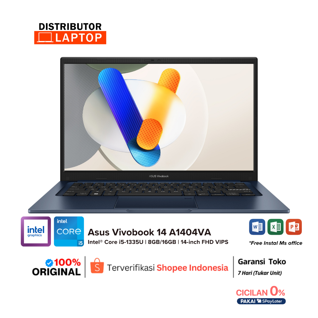 Jual ASUS Vivobook 14 A1404VA i5-1335U [ 8GB/16GB | 512GB ] 14" FHD ...