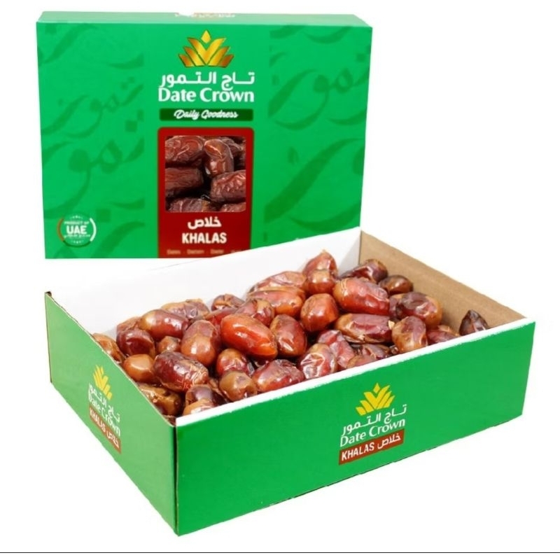 Jual Kurma Khalas Date Crown 1kg Premium Kurma Dari UAE| Khalas ...