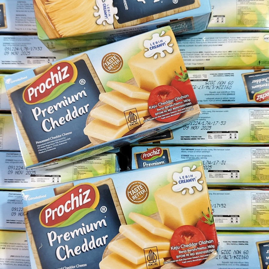 Jual Prochiz PREMIUM Cheddar 170gr Keju Cheese Chedar Tekstur Lembut ...