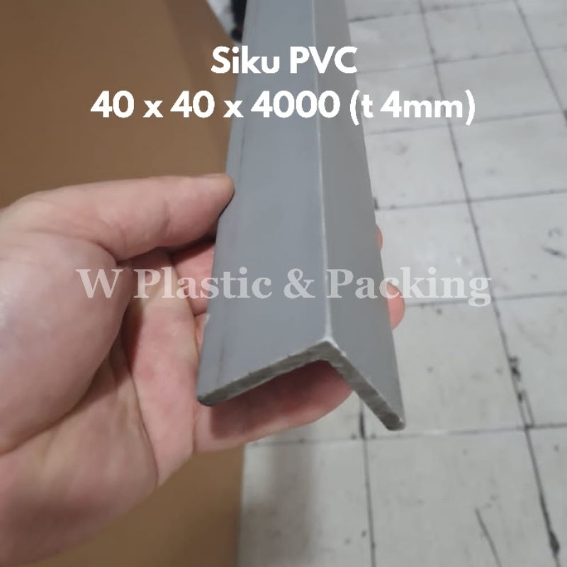 Jual Siku PVC abu 40 x 40 x 4000 (t 4mm) | Shopee Indonesia