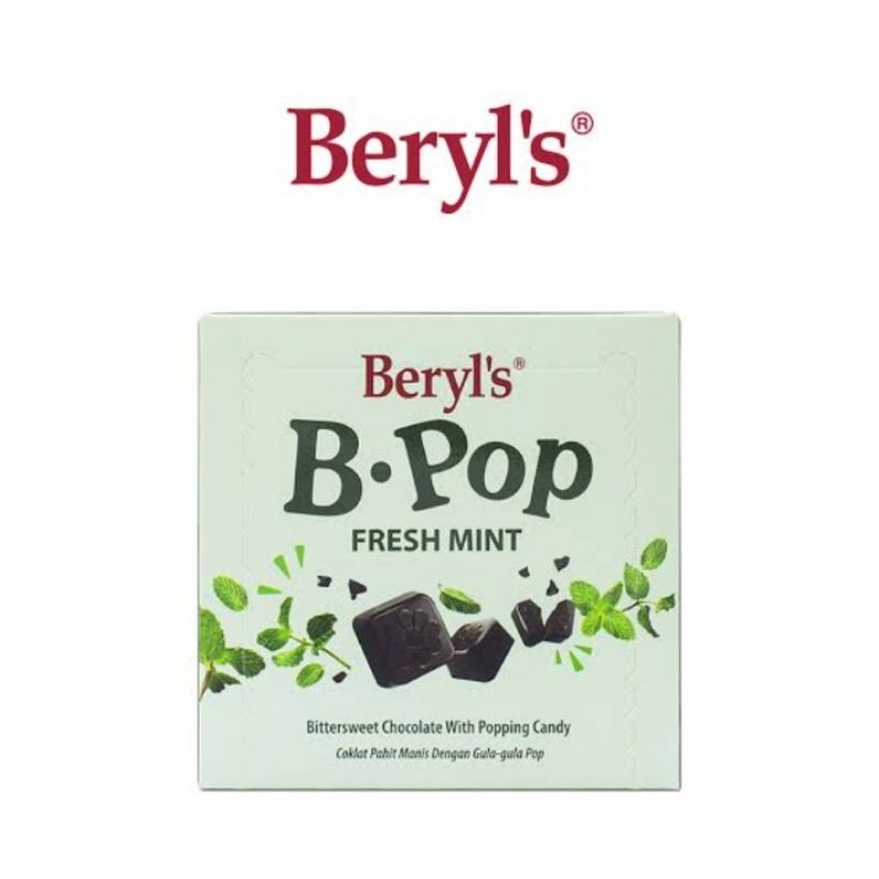 Jual Beryl's B.POP Fresh Mint Bittersweet Chocolate With Popping Candy ...