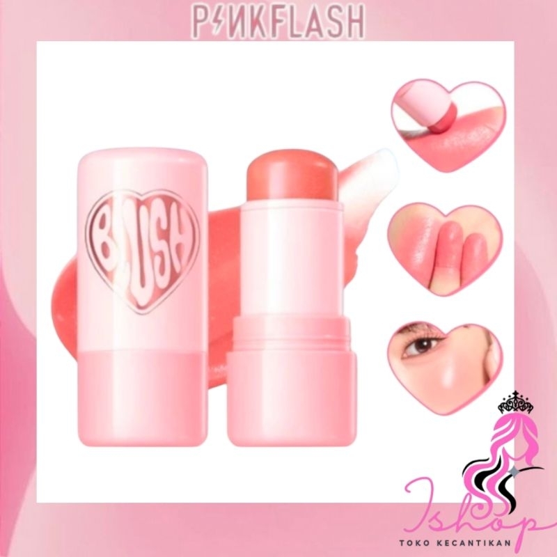 Jual PINKFLASH Multi-Use Watery Blush Stick healthy and rosy blush on ...