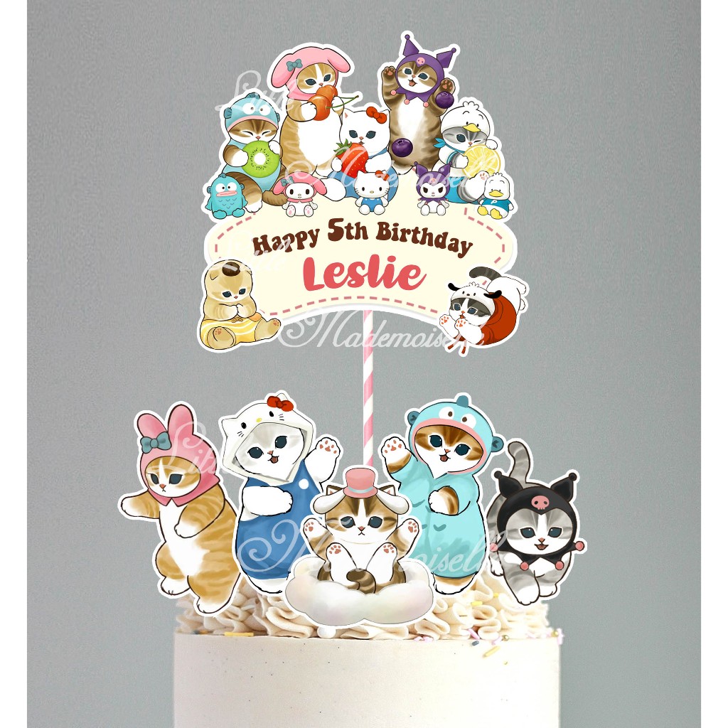 Jual Topper birthday cake Mofusand | Shopee Indonesia