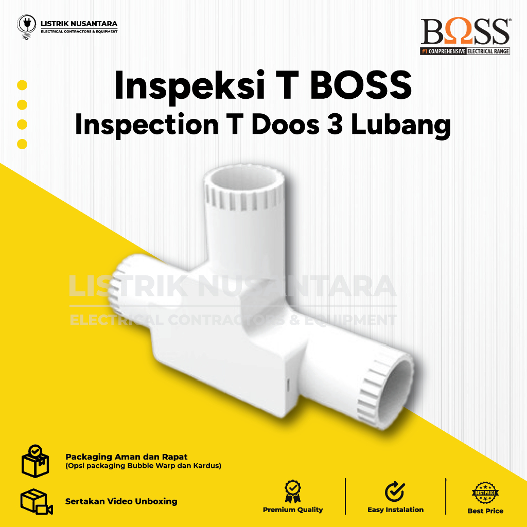 Jual Inspeksi T BOSS / Inspection Tees / Inspection T Doos 3 Lubang ...