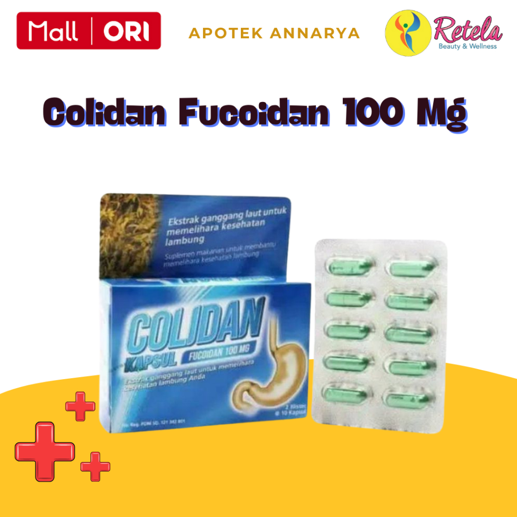 Jual Colidan Fucoidan 100 Mg 1 Blister 10 Capsul/ Vitamin / Suplemen ...