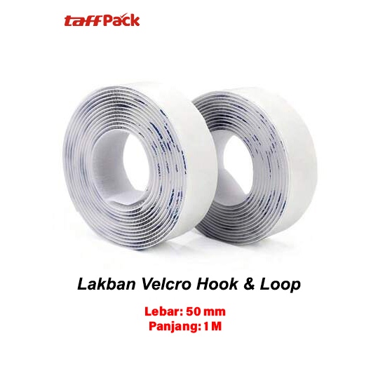 Jual Lakban Velcro Hook and Loop Magic Nilon Sticker 1M 50mm | Shopee ...