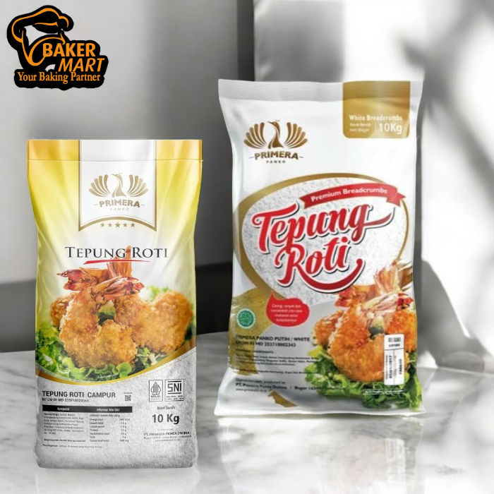 Jual Primera Panko Tepung Roti / Bread Crumb Mix & Putih 10 Kg | Shopee ...