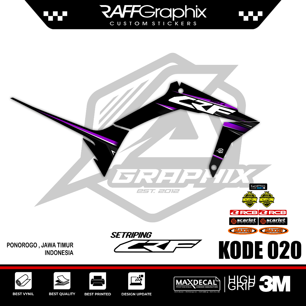 Jual striping crf terbaru-sticker striping crf-decal striping crf ...