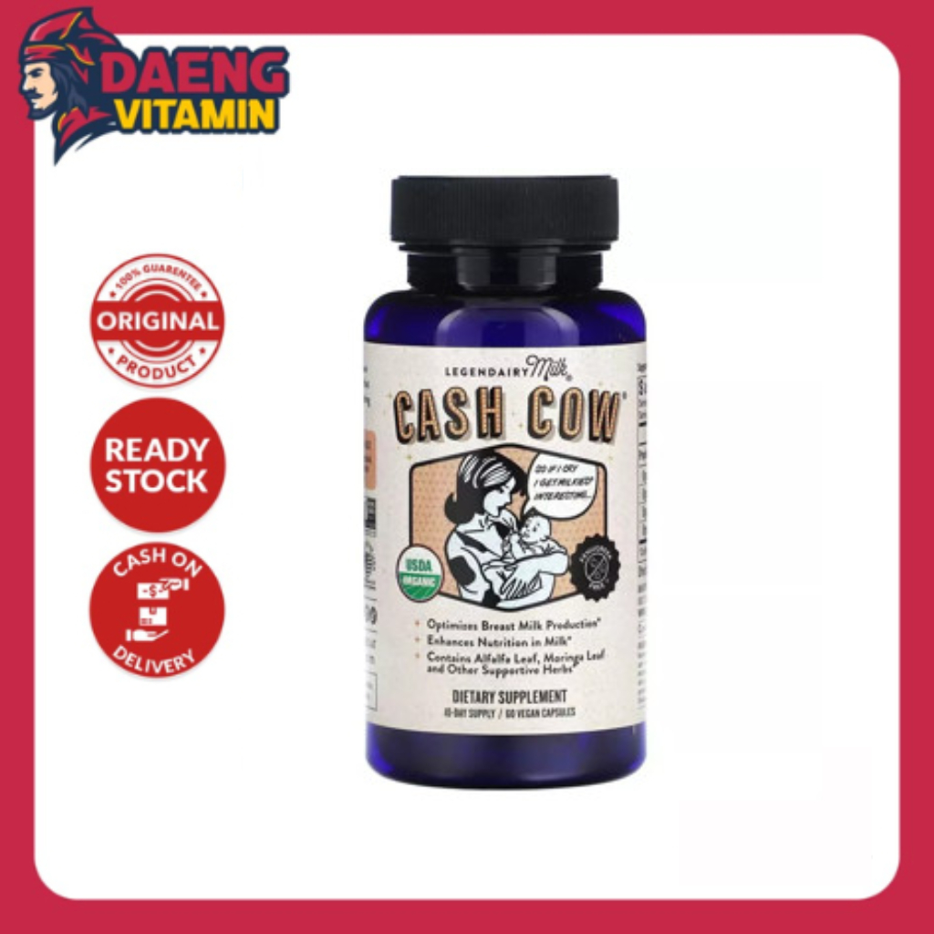 Jual Suplemen Vitamin Ibu Menyusui Legendairy Milk Cash Cow 60 Vegan ...