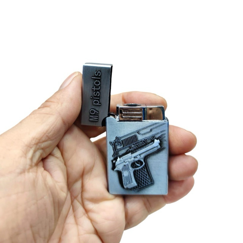 Jual Bigfire Mancis Korek Api Bara Las Motif Pistol M9 FZ943 | Shopee ...