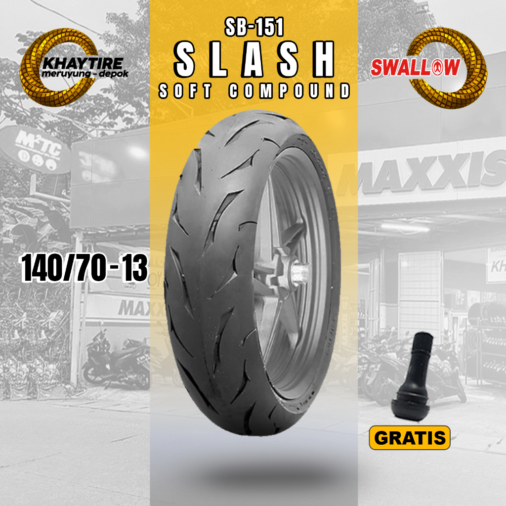 Jual Ban Soft Compound Motor NMAX - ADV - PCX160 SWALLOW SLASH 140/70 ...