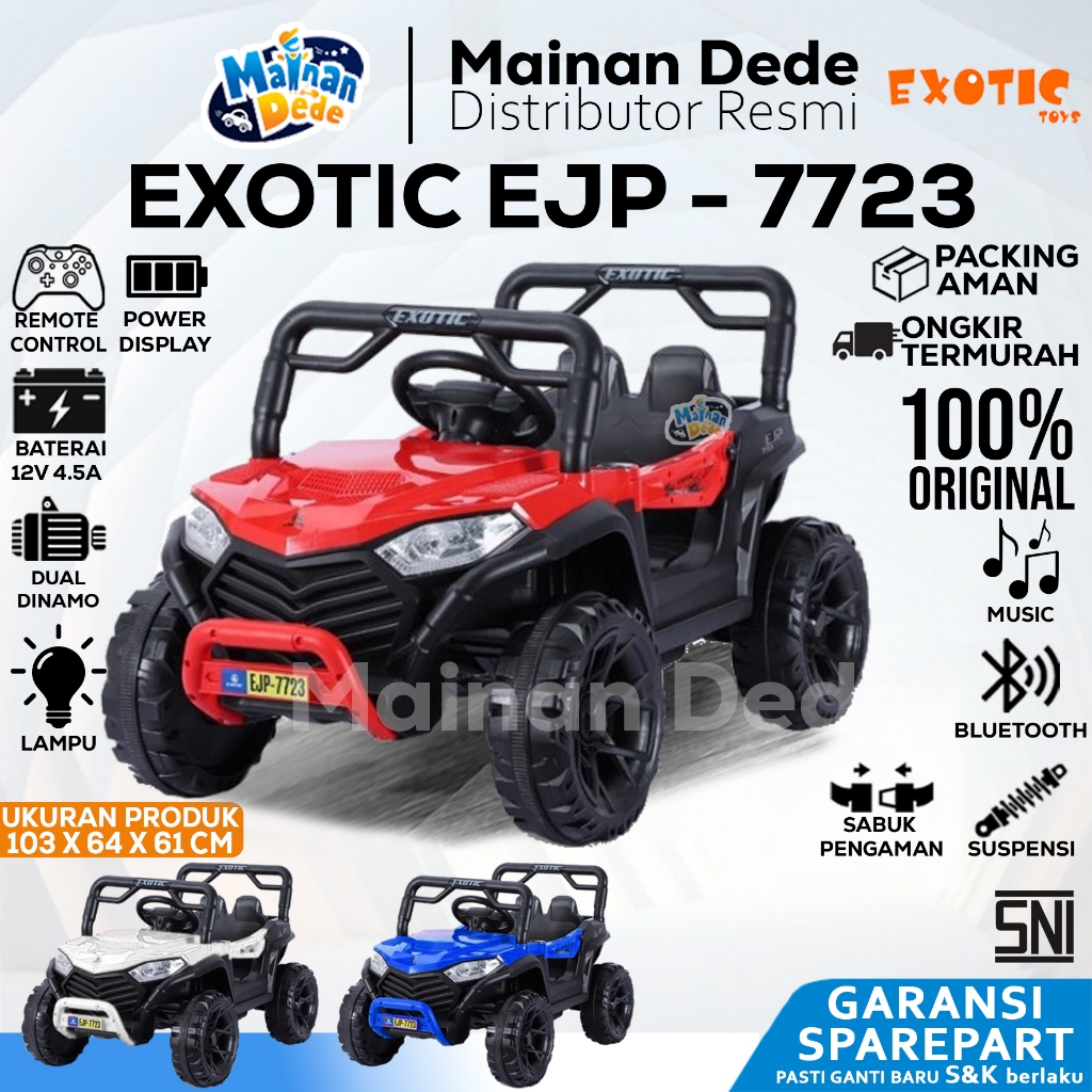 Jual Mainan Mobil Aki Anak JEEP Exotic EJP 7723 EJP 7727 EJP-7707 EJP ...