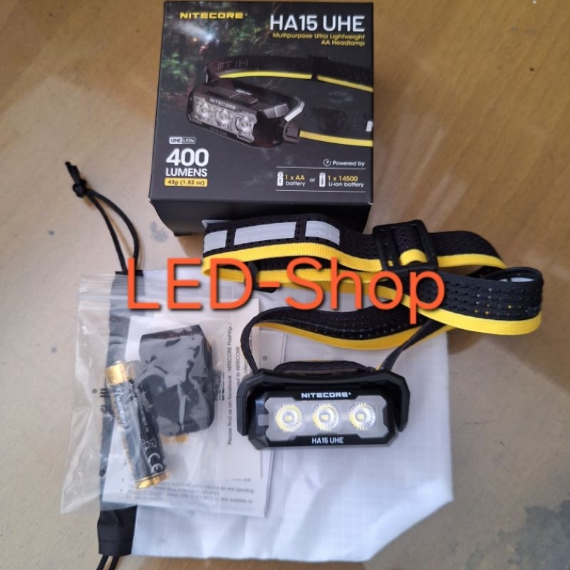 Jual Nitecore HA15 UHE 400 Lumens | Shopee Indonesia